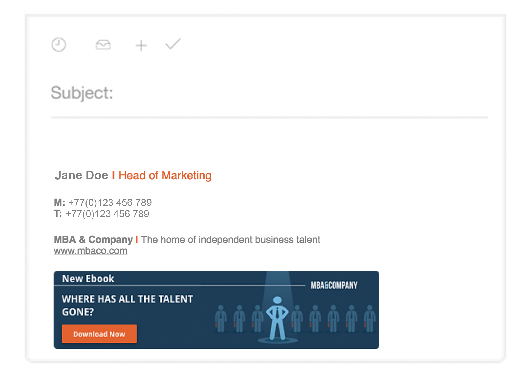 Email Signature Block Example 6 Sigstr